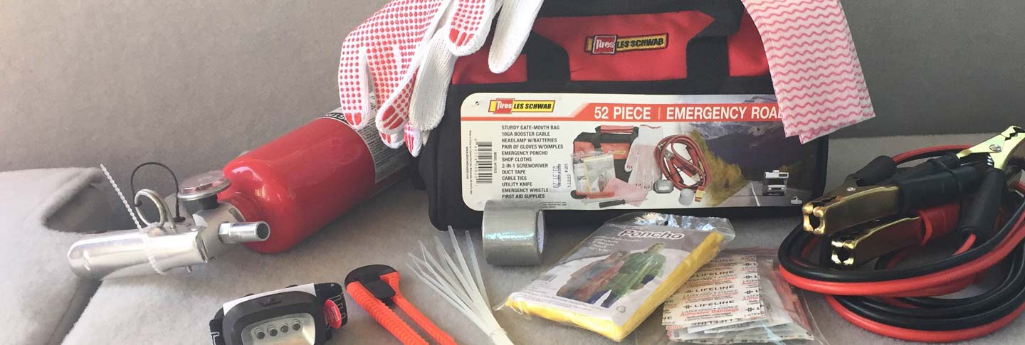Be a Hero with a Summer Road Trip Safety Kit - Les Schwab